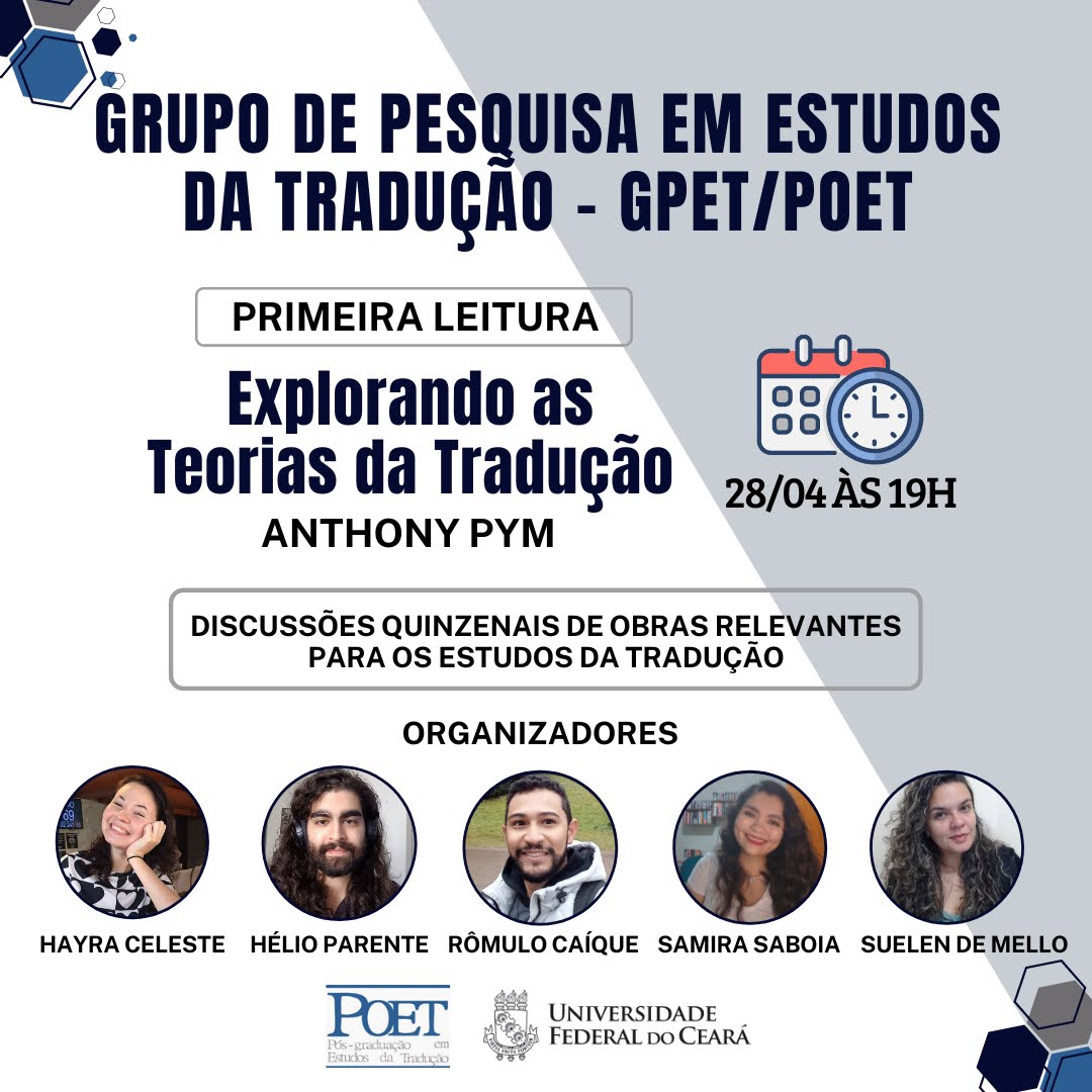 Grupo de Pesquisa em Estudos da Tradução (GPET) – Programa de Pós ...